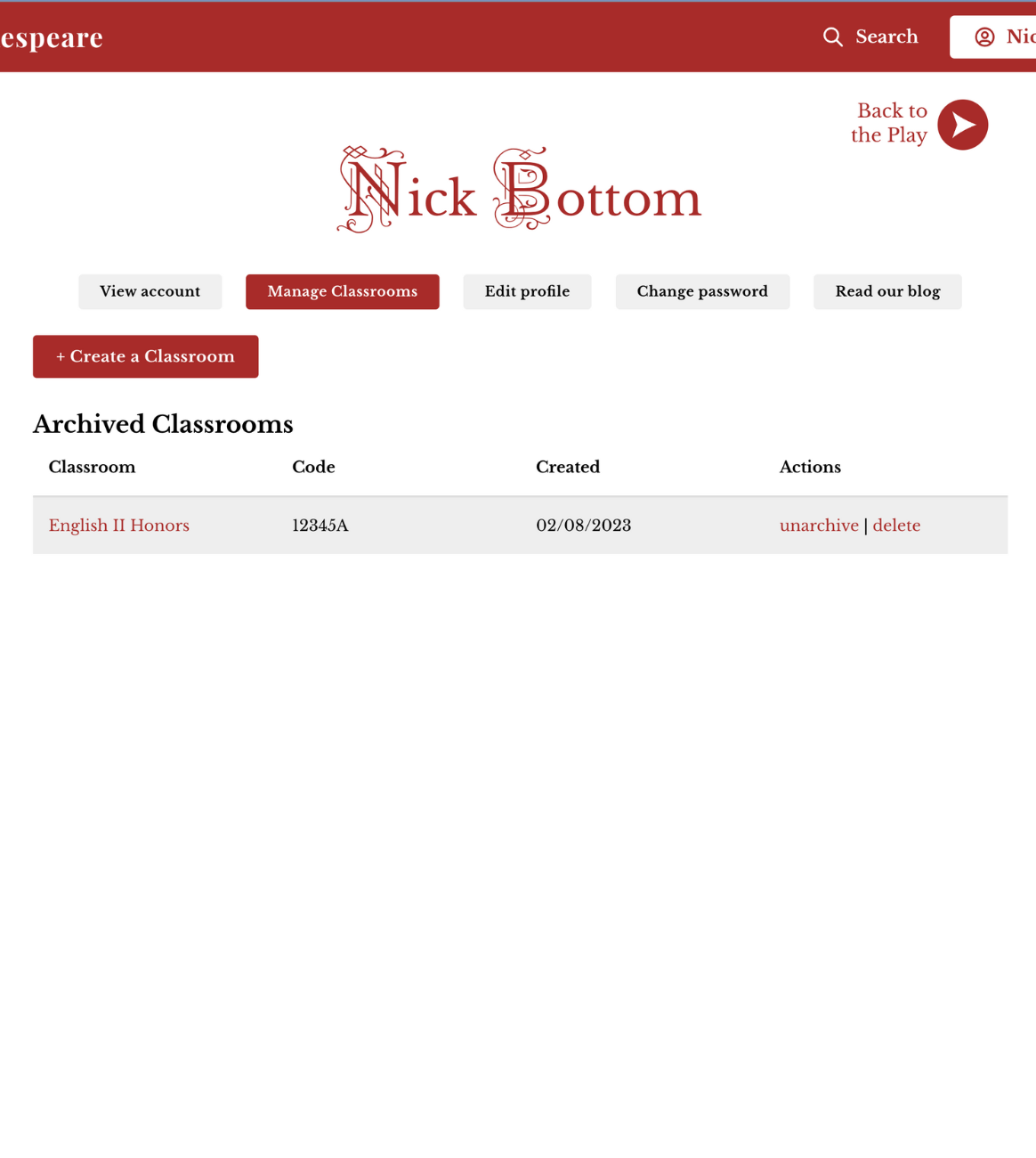 Features | myShakespeare